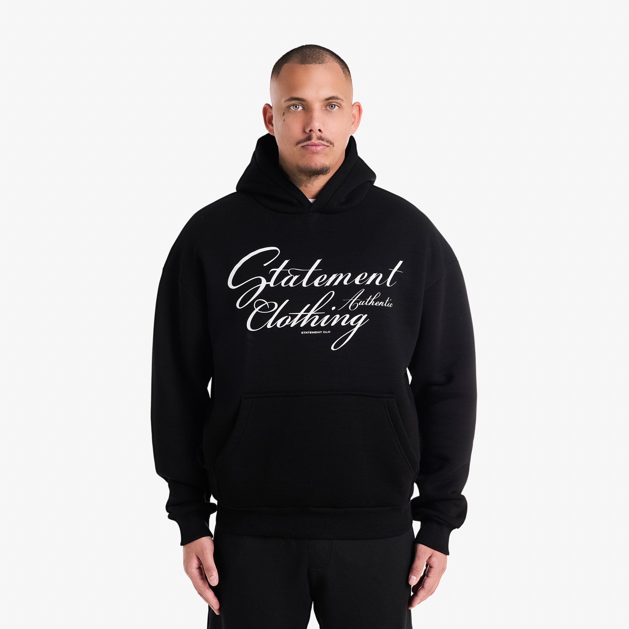BENDING LINES HOODIE BLACK – Statement Clo