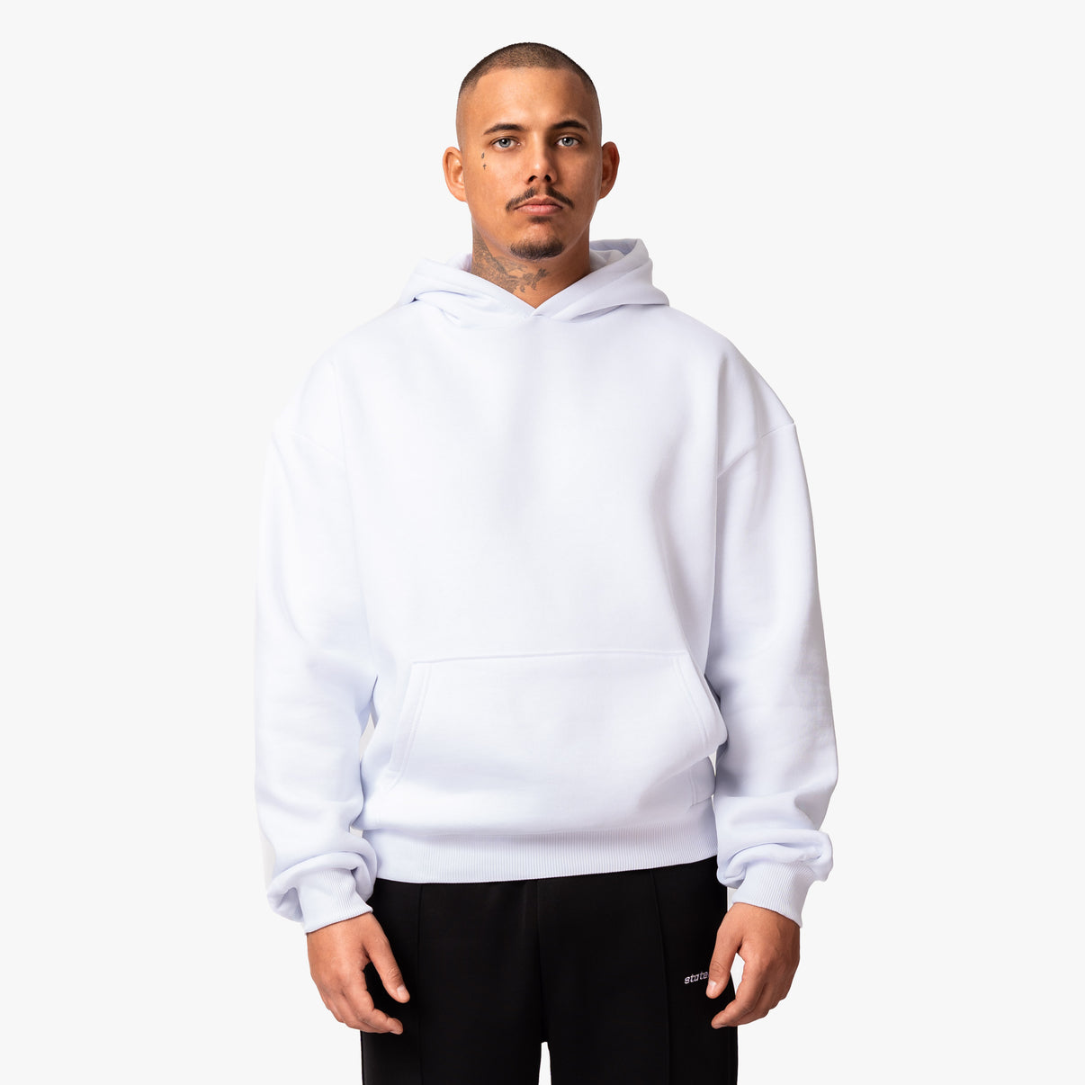 BASIC HOODIE WHITE – Statement Clo